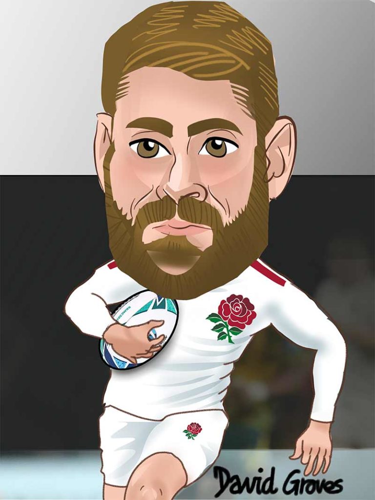 RWC 2019 England Team - GROVES CARICATURES