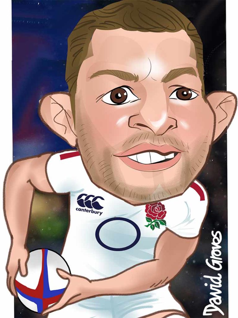 RWC 2019 England Team - GROVES CARICATURES