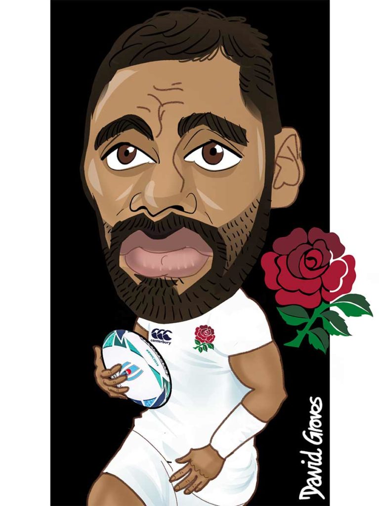 RWC 2019 England Team - GROVES CARICATURES