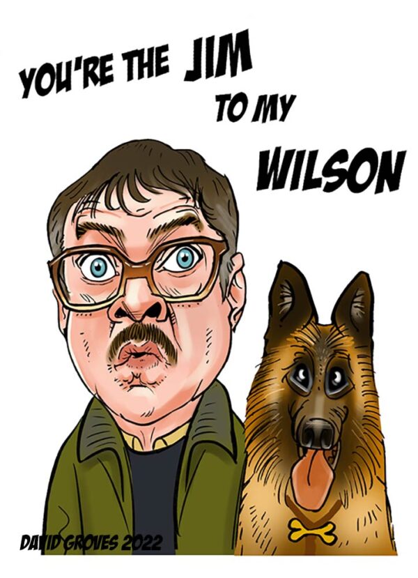 Jim and Wilson - GROVES CARICATURES
