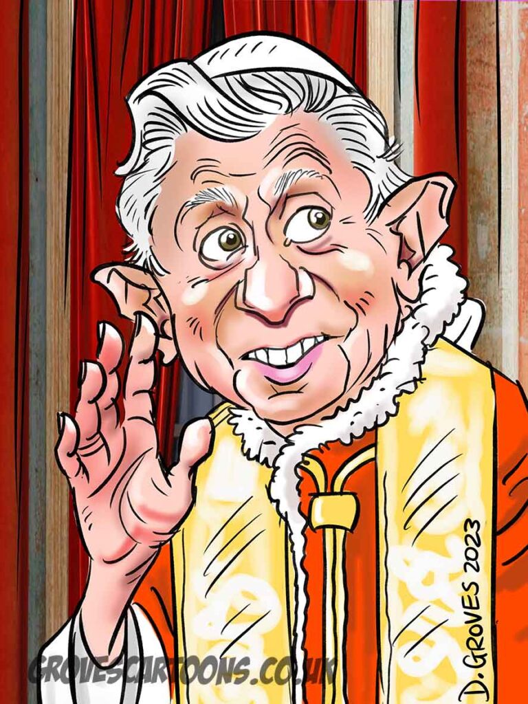 Pope Benedict XVI - GROVES CARICATURES