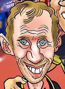 Rob Burrow and Kevin Sinfield - GROVES CARICATURES