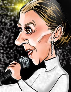 Celine Dion - GROVES CARICATURES